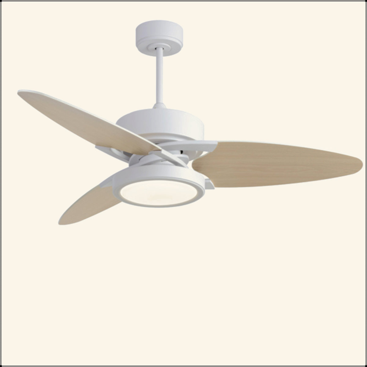 ZHONGSHANJUFU Light Pro 52 In. LED Indoor Smart Ceiling Fan With Remote ...